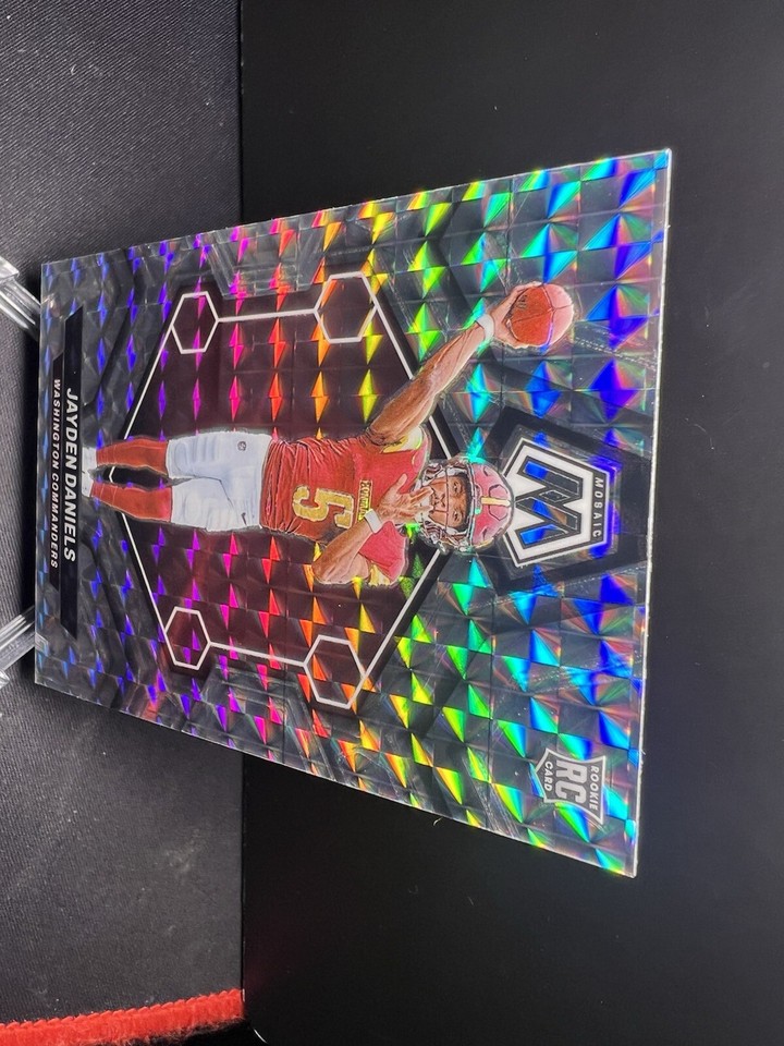 2024 Panini Mosaic RC Jayden Daniels #302 Silver Prizm Mosaic Parallel ...