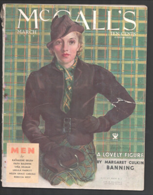 MAG: McCall's 3/1934-Entertainment-fashions-events-pulp fiction-classic ...