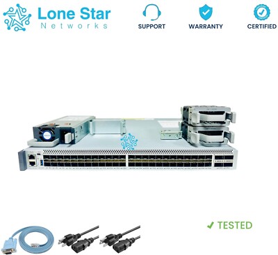 Cisco C9500-48Y4C-A 9500 48-port x 1/10/25G + 4-port 40/100G, Dual AC ...