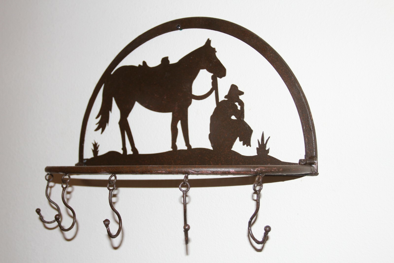 Pots And Pan Storage Organizer Rack Western Cowboy Theme, 20 inch wide ...
