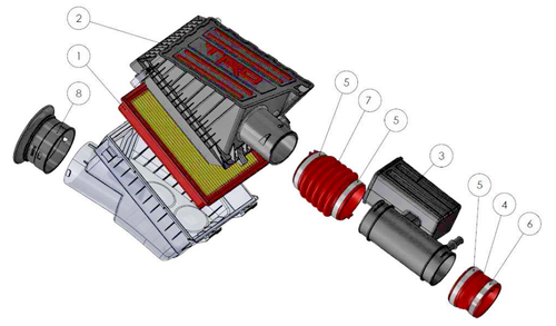 2016-2023 TOYOTA TACOMA V6 3.5L TRD PERFORMANCE AIR INTAKE GENUINE ...