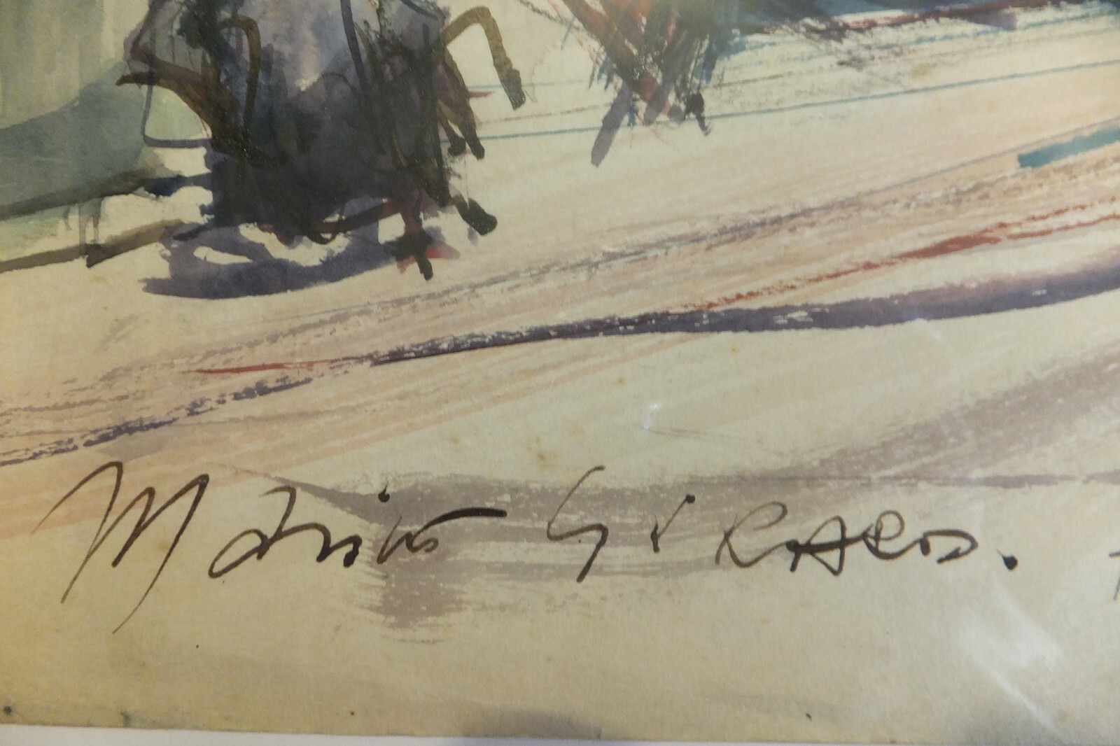 Marius Girard, Paris, Pont Alexandre III, 1959 aquarelle originale ...