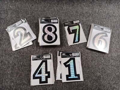 ROADPRO 2" x 3" Prism Face Waterproof Weather Resistant Letter Numbers ...