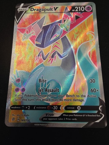 TCG Pokemon Dragapult V (Full Art) 183/192 Swsh02: Rebel Clash Holo | eBay