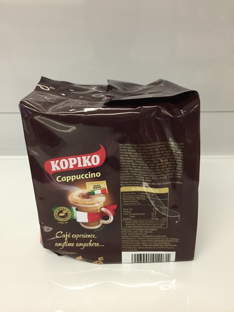 Kopiko Kopiccino with Choco Granule - Instant Cappuccino flavor coffee ...