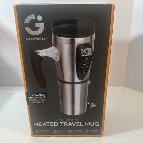 Smartgear Travel Mug Auto 12V Digital Heated Travel Mug Hot Stainless ...