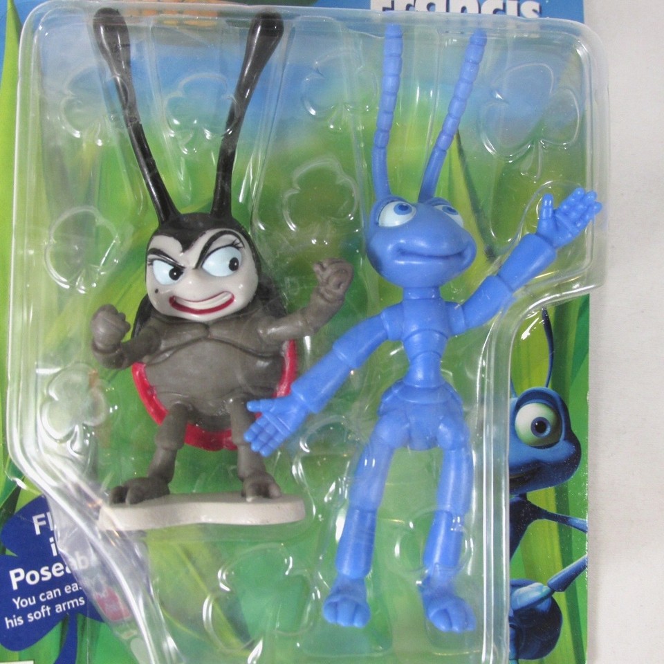 Disney A Bugs Life Flik & Poseable Francis Figure 1990s Mattel Pixar ...