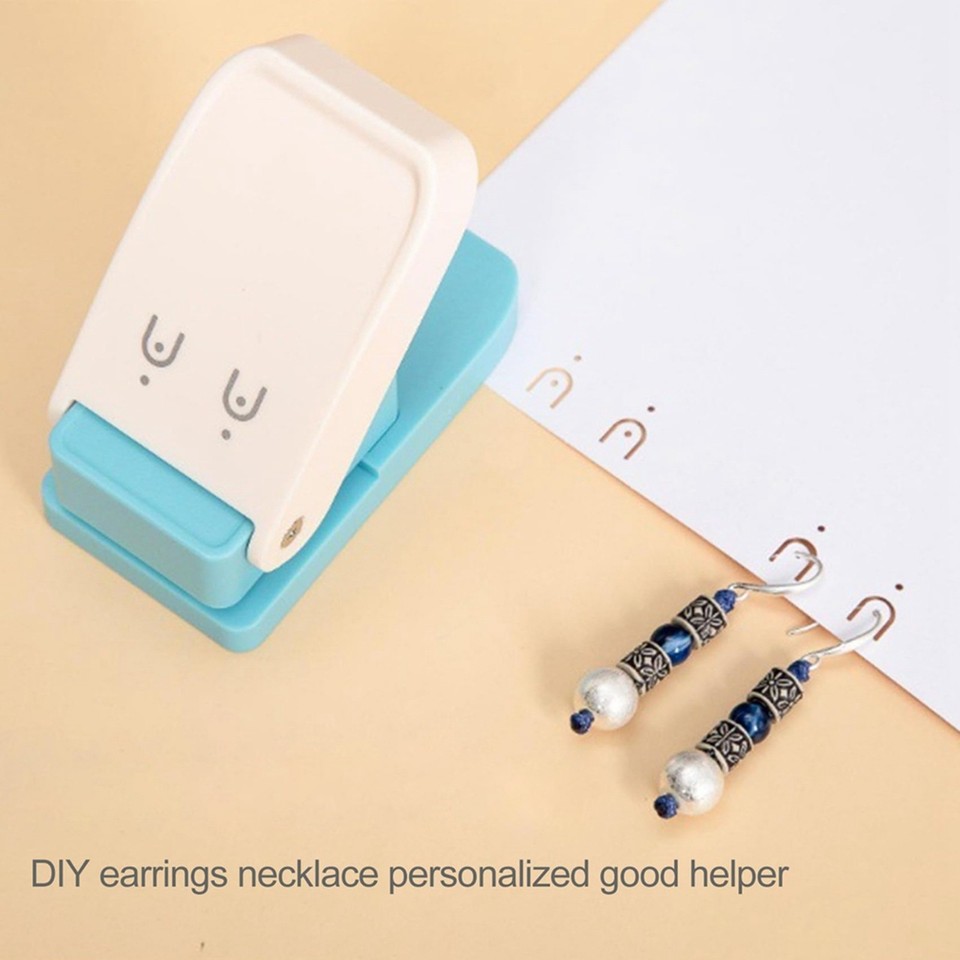 2X DIY Necklace Card Punch Reusable Earrings Card Hole Puncher Small ...