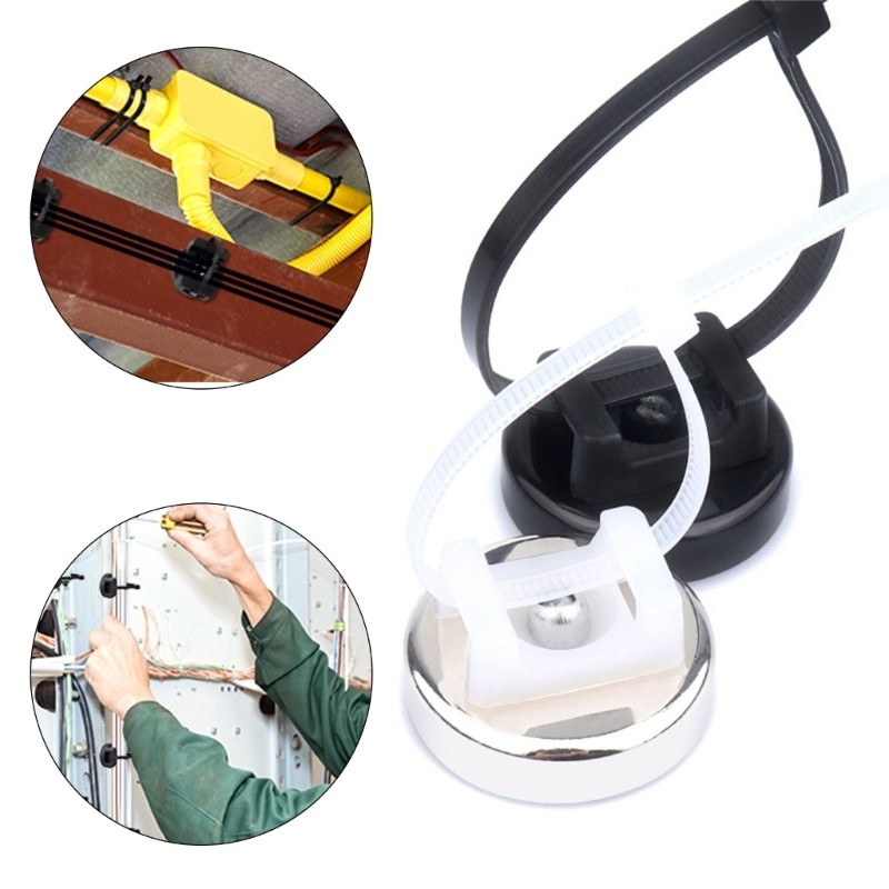 20Pcs Sturdy Metal Wire Holders With Adjustable Plastic Nylon Straps ...