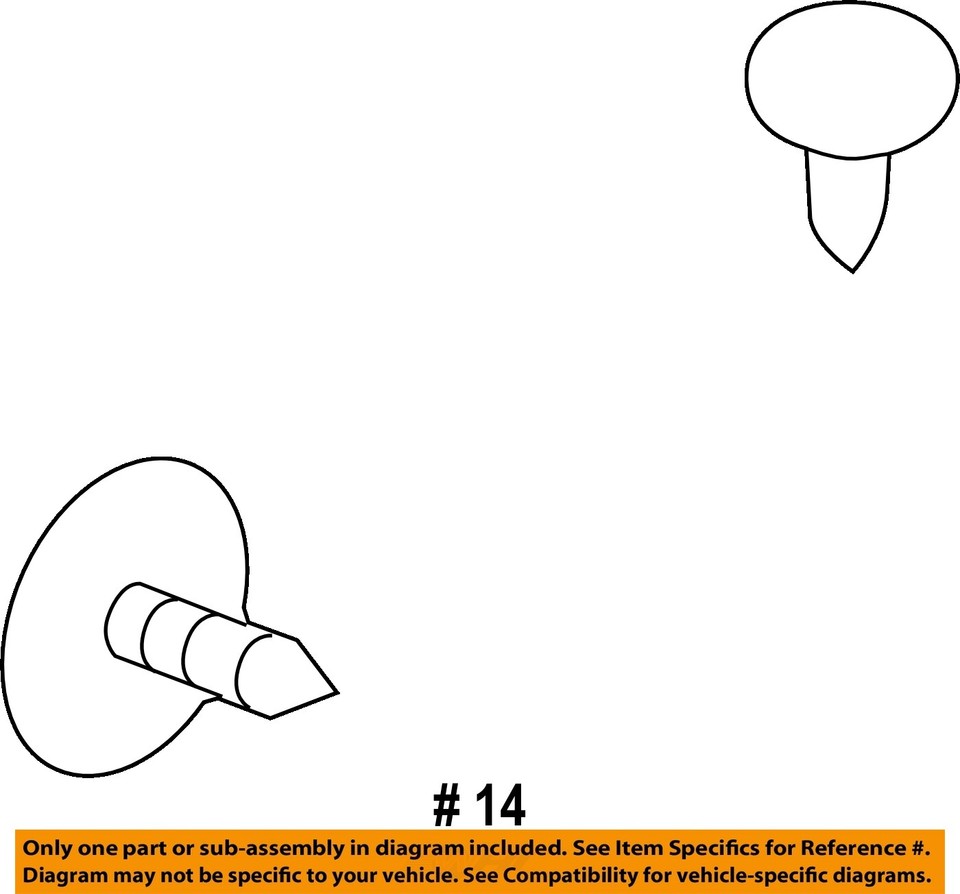 FORD OEM Pick Up Box Bed-Wheel Opening Molding Pin W705589S | eBay