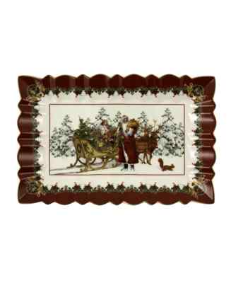 Villeroy & Boch H1875 Toy's Fantacy Rectangular Plate Santa with Sleigh ...