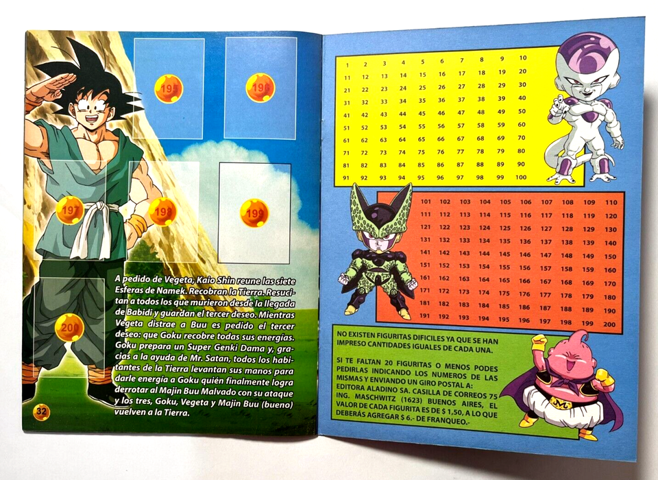 2010 DRAGON BALL Z Album + Full Set 200/200 Argentina Goku Gohan ...