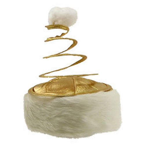 New Years Hat Party GOLD COIL TWISTED Christmas Holiday Cap Santa Hat ...