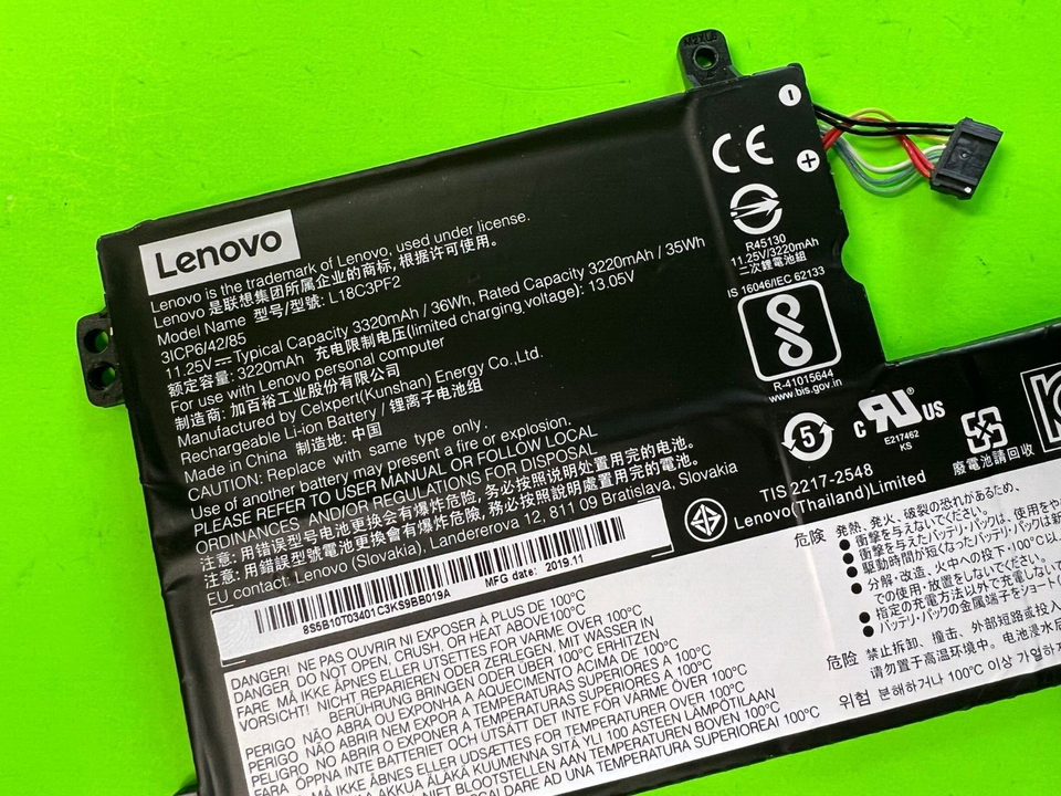 L18C3PF2 Genuine Battery Lenovo Ideapad L340-15API L340-17IWL V155 ...