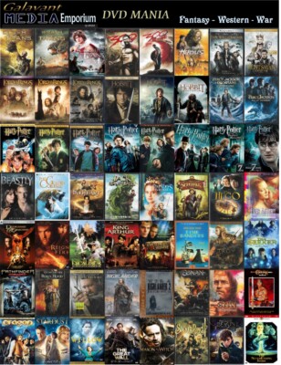 DVD Mania Pick Your Movies Fantasy Adventure Mythology Combined Ship ...