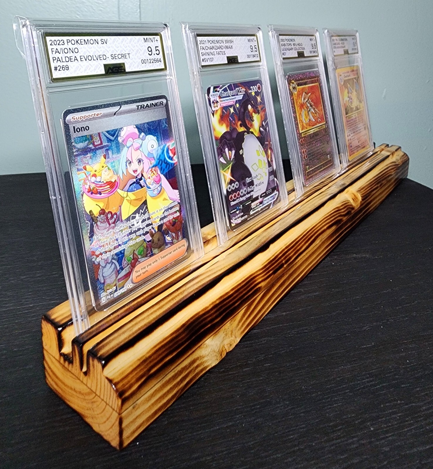 (3 stands) Tcg Display Card Stands *For Graded Slabs And Toploaders ...