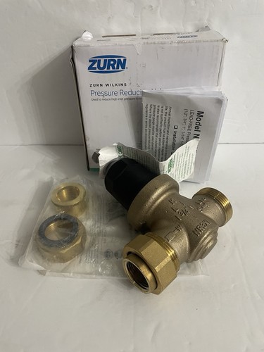 ZURN 34-NR3XL 3/4" Water Pressure Reducing Valve With Union Connectors ...