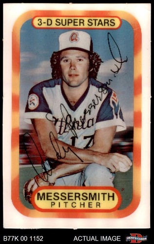 1977 Kellogg's #54 Andy Messersmith Braves 5 - EX | eBay