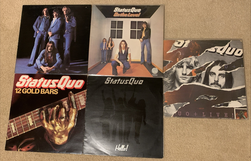 Status Quo 5x Vinyl Job Lot: Hello, Live etc. Inc. UK Vertigo Original ...