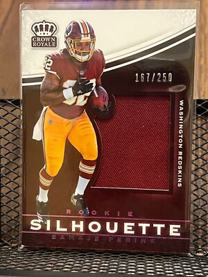 SAMAJE PERINE 2017 CROWN ROYALE ROOKIE SILHOUETTES JERSEY PATCH RC /250 ...