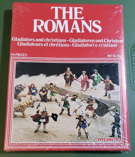 Vintage Atlantic The Romans Gladiators & Christian Scale H0 64PCS #1517 ...
