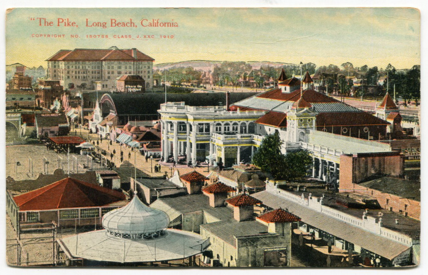 1910 Vintage Postcard: "THE PIKE" Amusement Park [Long Beach, CA] | eBay