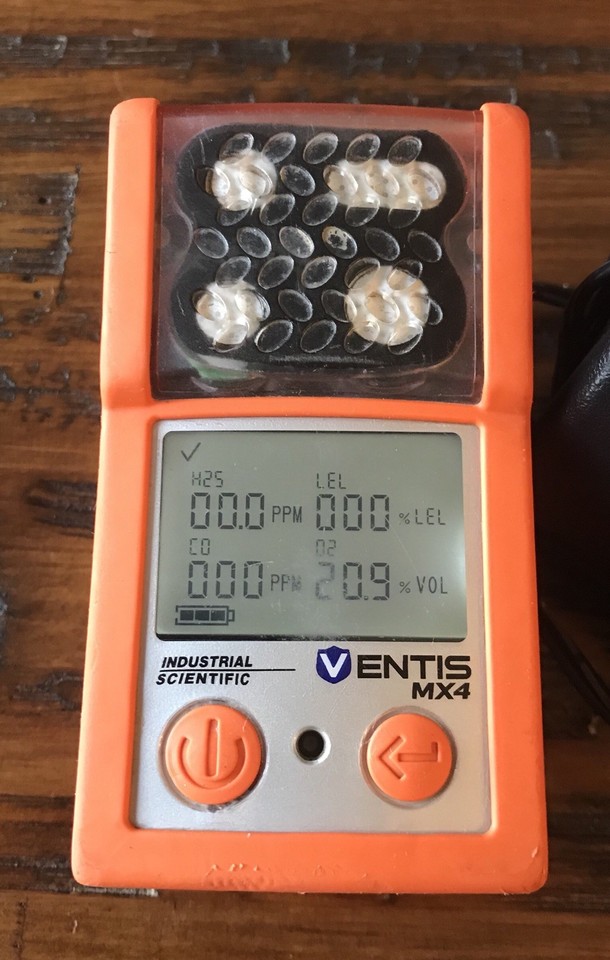 Industrial Scientific Ventis MX4 CO,H2S,LEL Multi Gas Monitor Detector ...