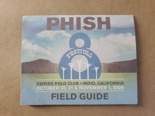Phish Indio Polo Club Festival 8 Field Guide Map Brochure Bunny Radio ...