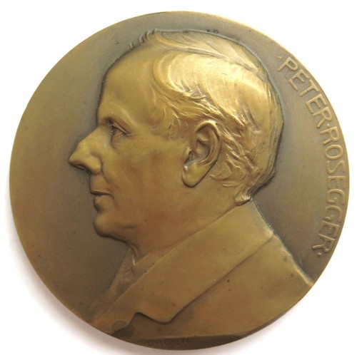[R3564] Medal 1913, Peter Rosegger 70. Birthday, Sign.hujer | eBay