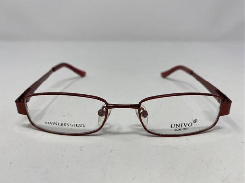 Univo Junior 353 C1 46-17-125 Burgundy Metal Full Rim Eyeglasses Frame ...
