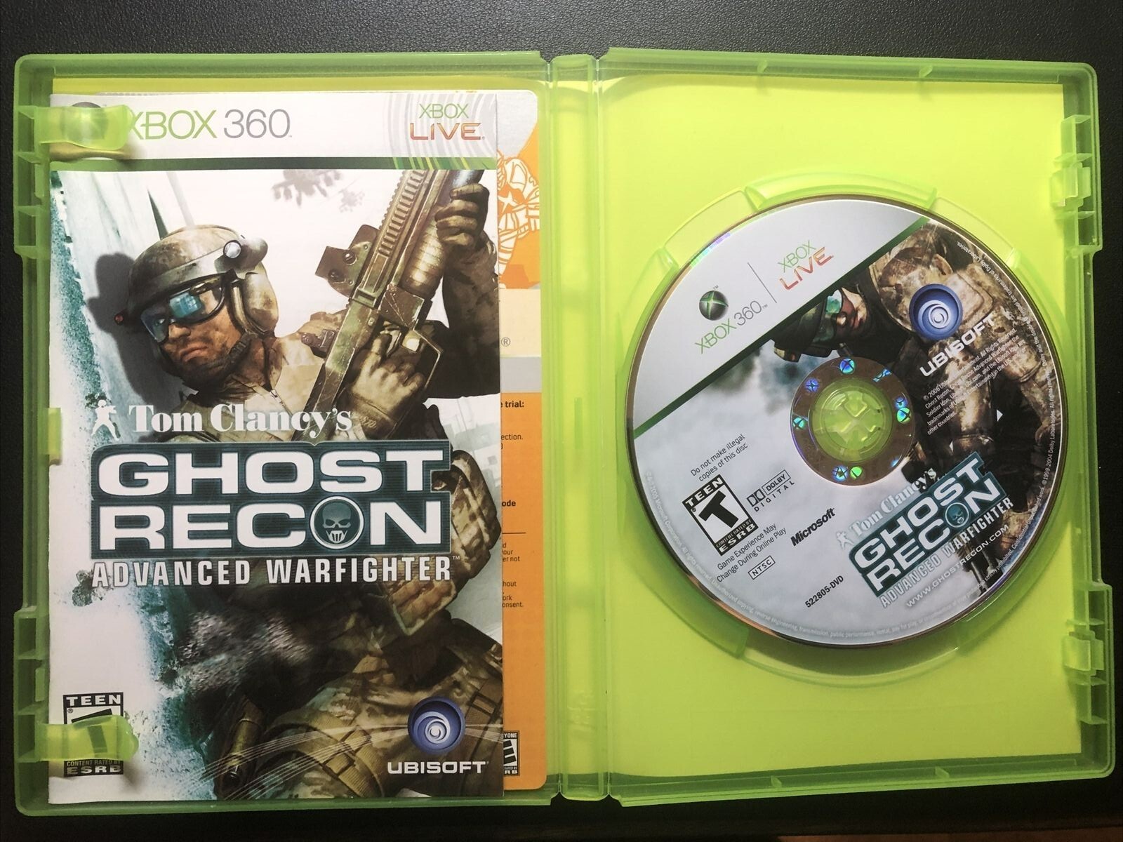 Tom Clancy's Ghost Recon: Advanced Warfighter (Microsoft Xbox 360, 2006 ...