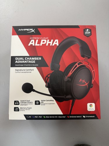 HYPERX Cloud Alpha Gaming Headset - Black & Red | eBay UK