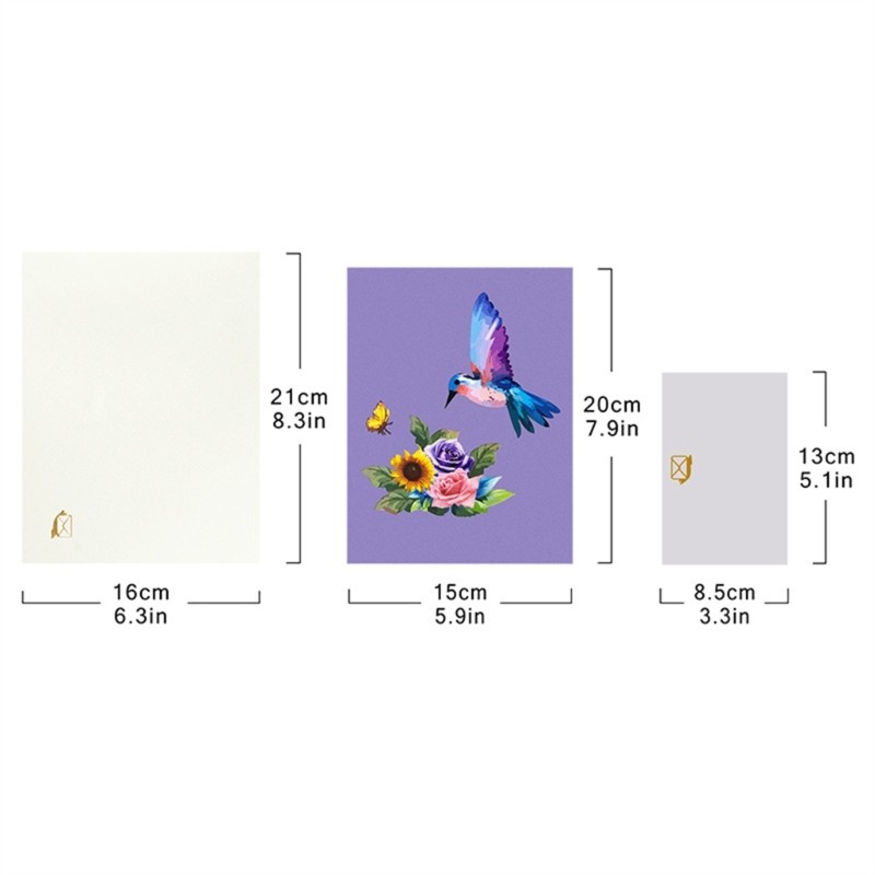 Mother’s Day Greeting Card Handmade 3D Flower Bird Greeting Card with ...