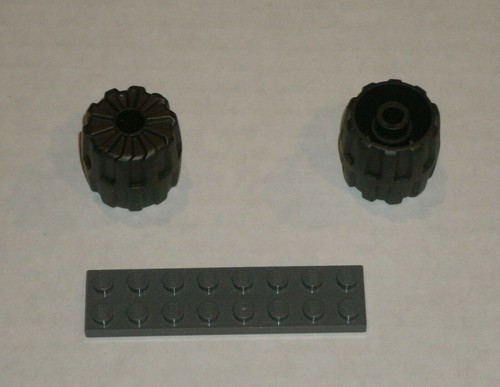 LEGO NEW Pearl Dark Grey Wheel Hard-Plastic (2x) 6124924 Brick 6118 | eBay
