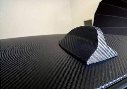Black Carbon Fiber Vinyl Wrap Sticker Bubble Free Anti-Wrinkle, 1Ftx5Ft ...