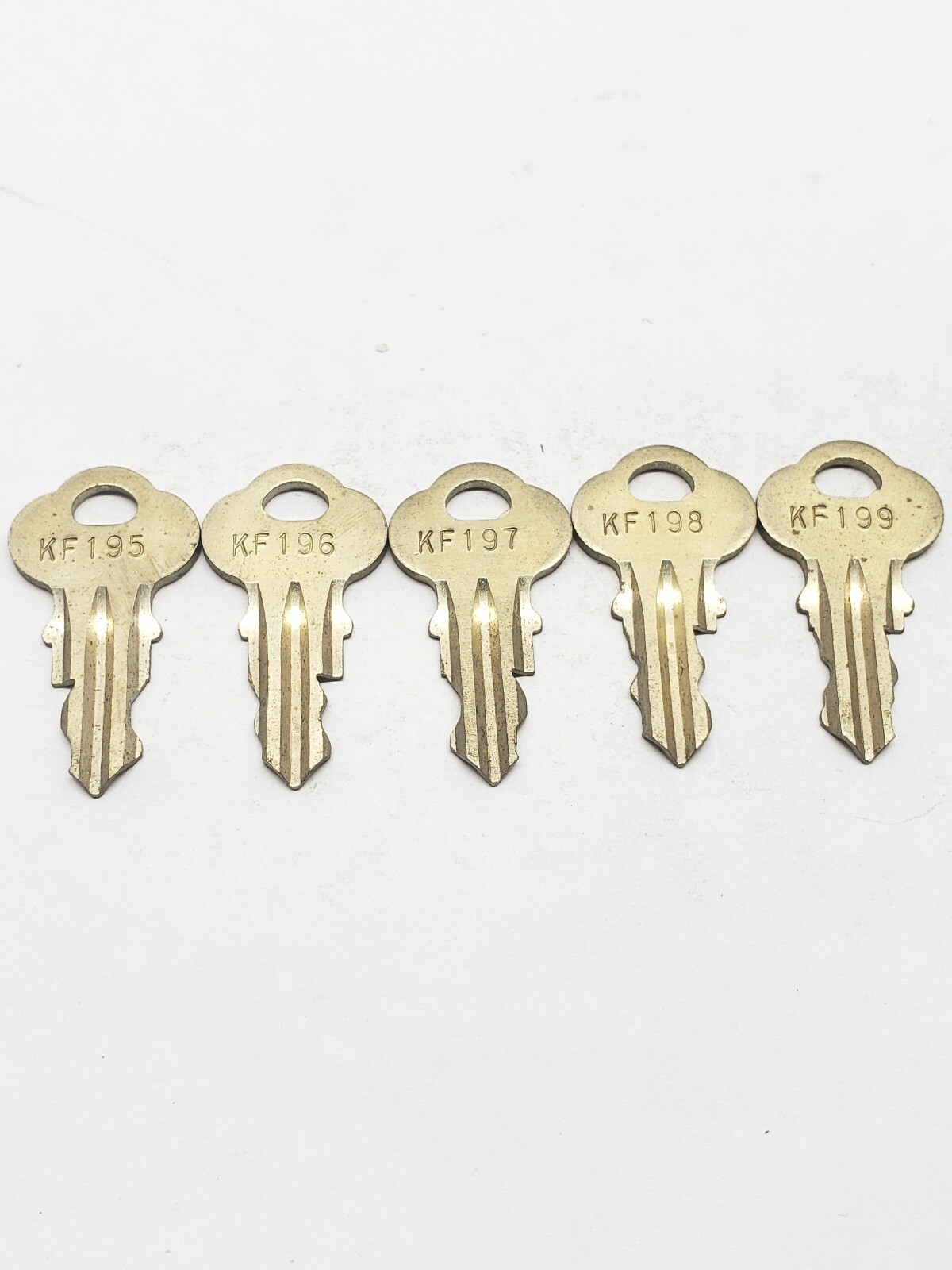 Chicago Lock Co original cut keys, KF, set of 5, motor, boat, vending ...