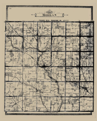 1885 Farm Line Map of Morgan Township Butler County Ohio | eBay