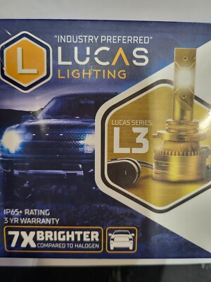 Lucas Lighting L3 Series L3-H4 LED Light 6000K 160W Headlight Pair | eBay