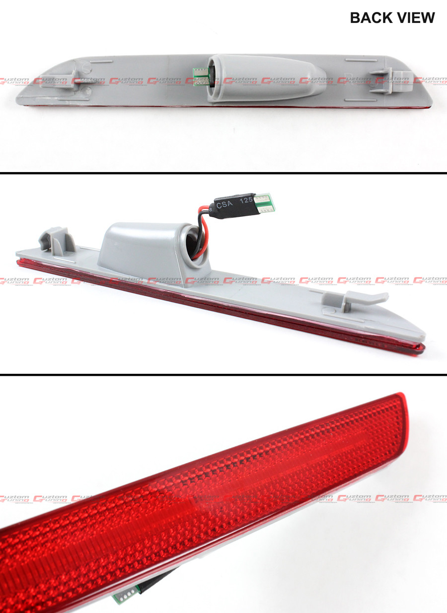 FOR 15-2022 FORD MUSTANG REAR BUMPER SIDE MARKER REFLECTOR LED STRIP ...