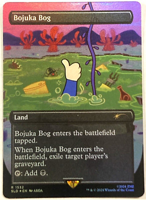 MTG Bojuka Bog *BORDERLESS RAINBOW FOIL* Fallout Secret Lair 1532 NM | eBay