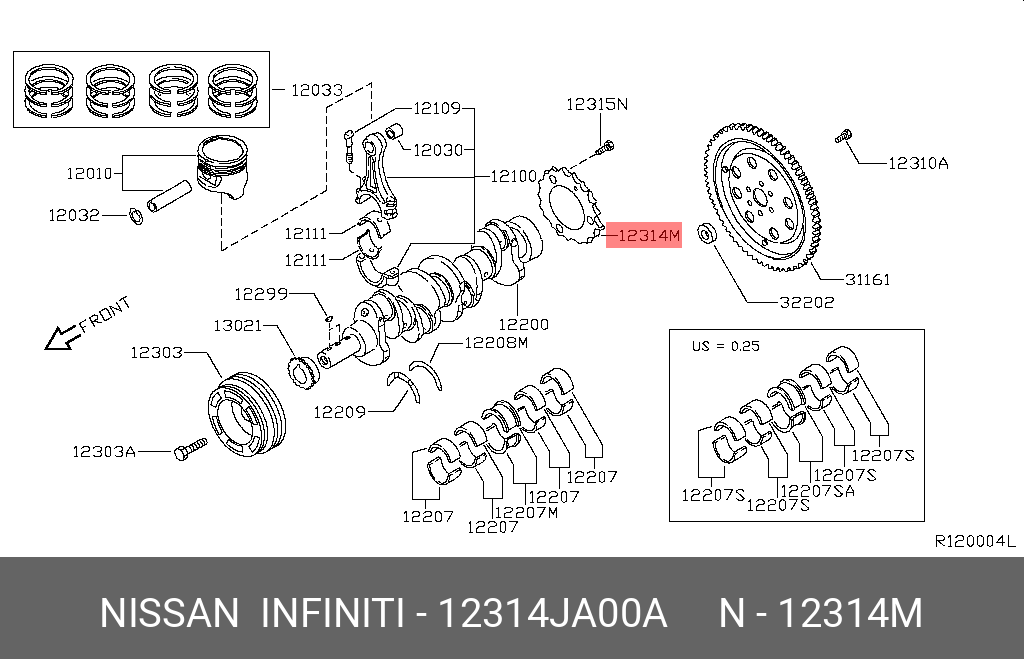 Genuine OE Plate Signal 12314JA00A , 12314-JA00A | eBay