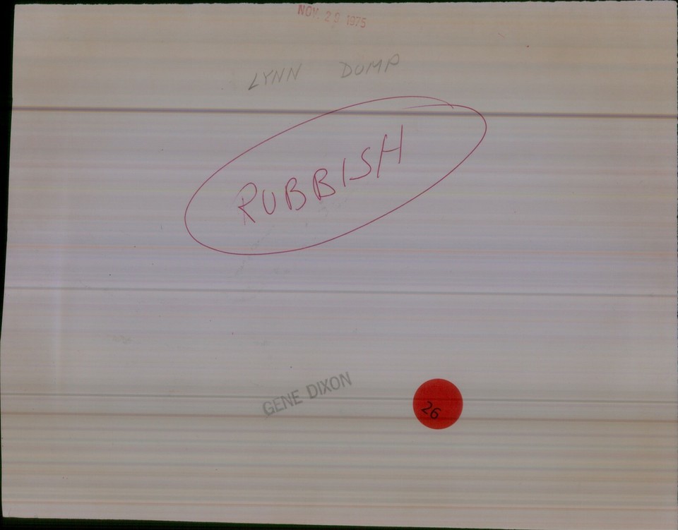 LG799 1975 Original Gene Dixon Photo LYNN DUMP Garbage Truck Trash ...