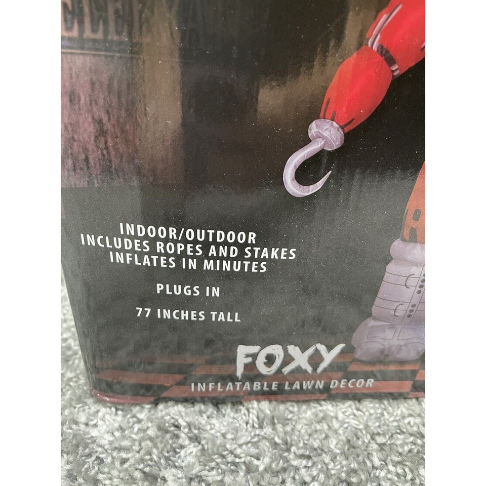 Five Nights At Freddys FOXY Inflatable 77 in Tall Animated LightsUp ...