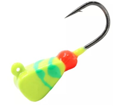 Clam Dave Genz Drop Kick 1/16 oz - Chart Lime Swirl - Tungsten Ice ...