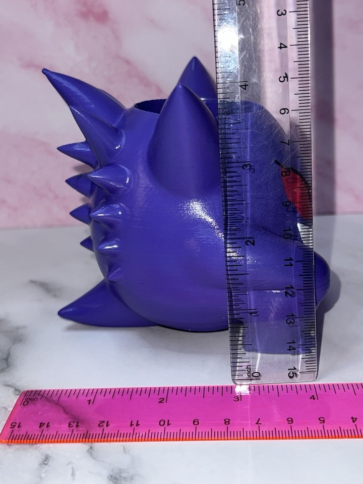 Gengar Pokemon Flower Succulent Pot Planter 3D Printed Hand Painted ...