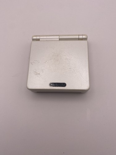 Nintendo GameBoy Advance SP- Pearl White- AGS-001 Game Boy GBA Console ...