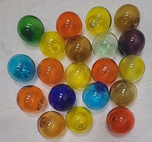 Blown Art Glass Amber Brown Float Ball Orb Blenko Vintage | eBay