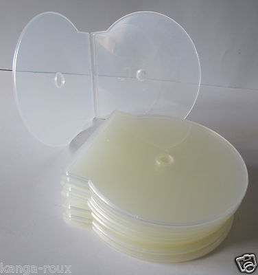 20 Pk Slim HEAVY DUTY CLEAR C Shell Clam Case CD DVD Jewel Cases #2482 ...