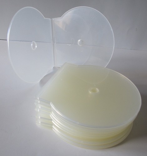 20 Pk Slim HEAVY DUTY CLEAR C Shell Clam Case CD DVD Jewel Cases #2482 ...