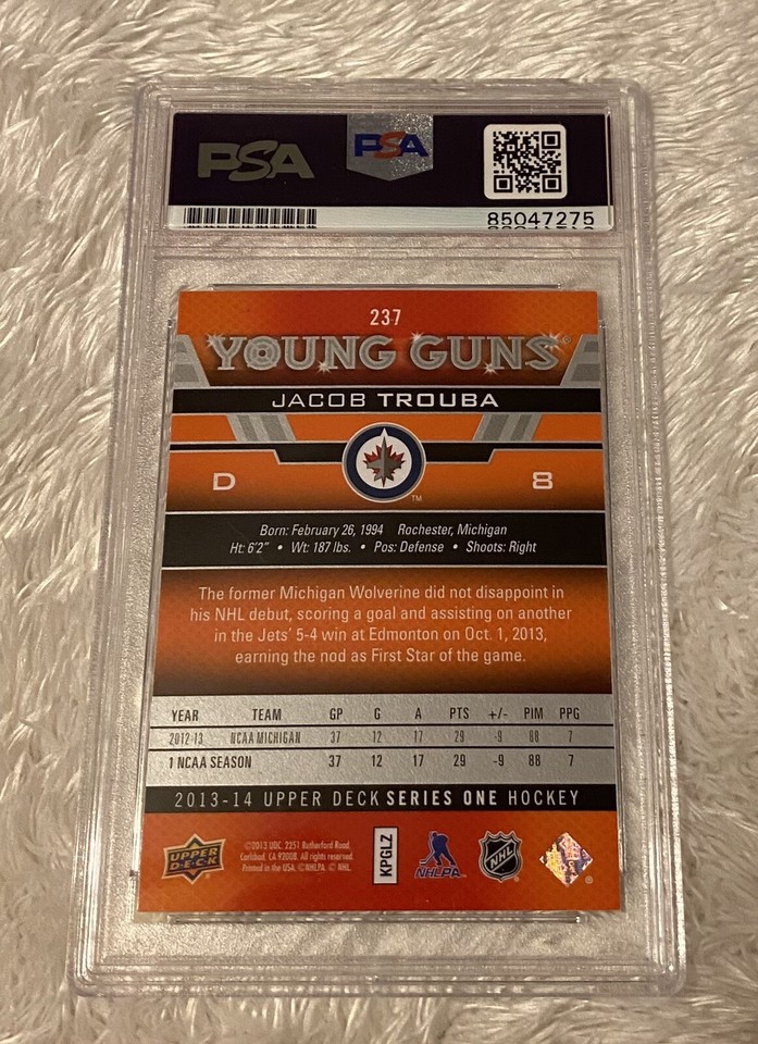 JACOB TROUBA SIGNED YOUNG GUNS PSA AUTO NEW YORK RANGERS CAPTAIN | eBay